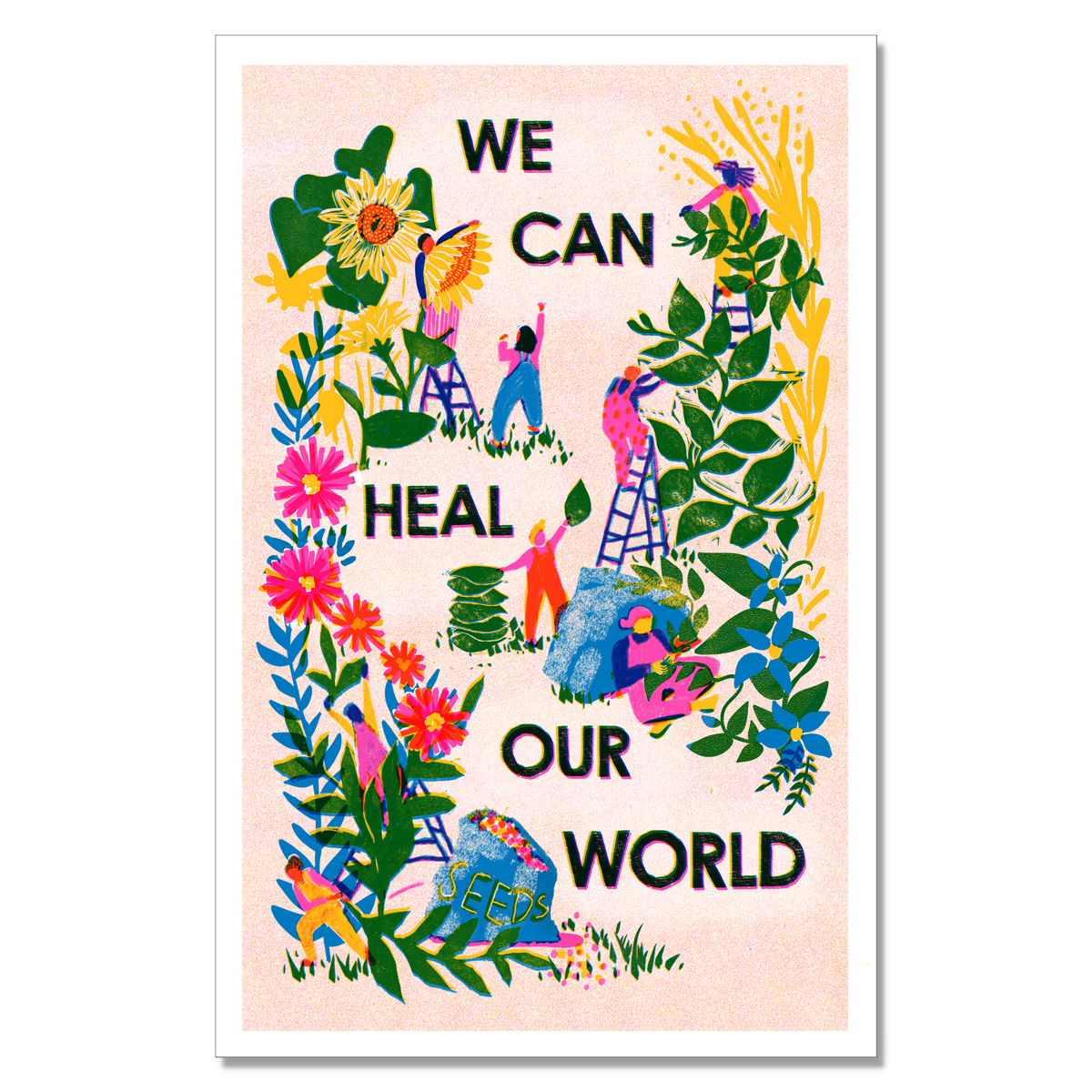 Heal Our World Social Change Poster – Heartell Press