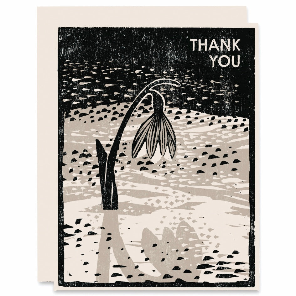 Thank You (Snow Drop) Card – Heartell Press